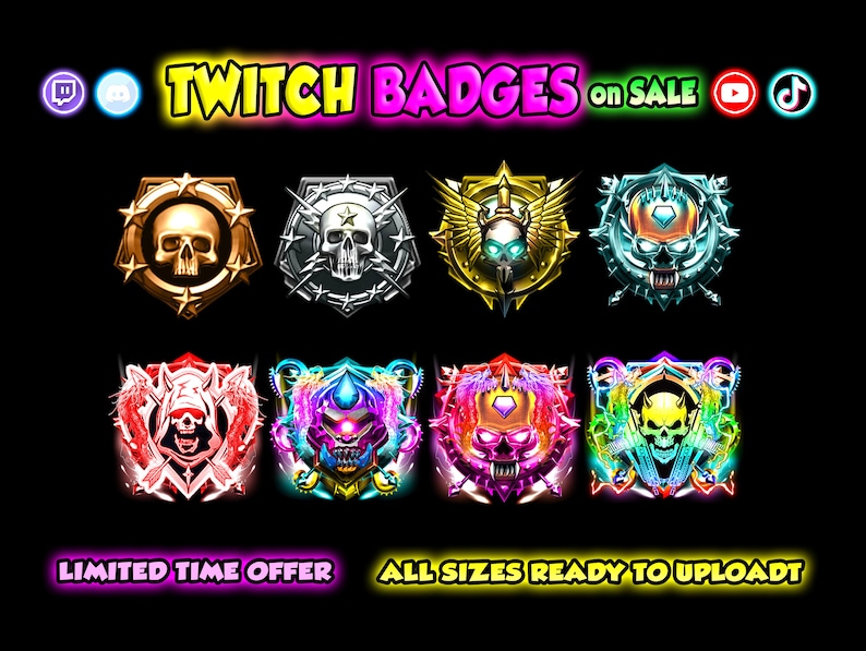 COD Warzone Warfare Twitch Sub Badges, COD Warzone Warfare Twitch ...