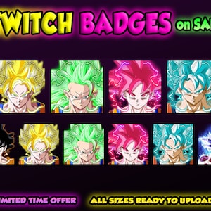 GUKU DBZ Twitch Sub Badges: Rank Badges (digital Download) - Etsy