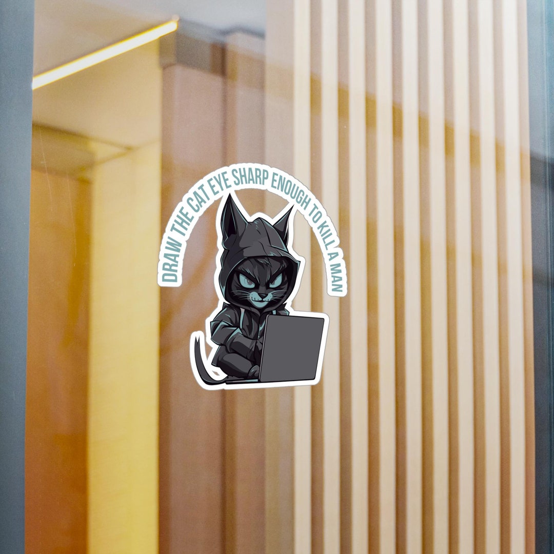 Taylor Swift Sticker, Taylor Swift Vigilante Shit Sticker, Draw the Cat ...