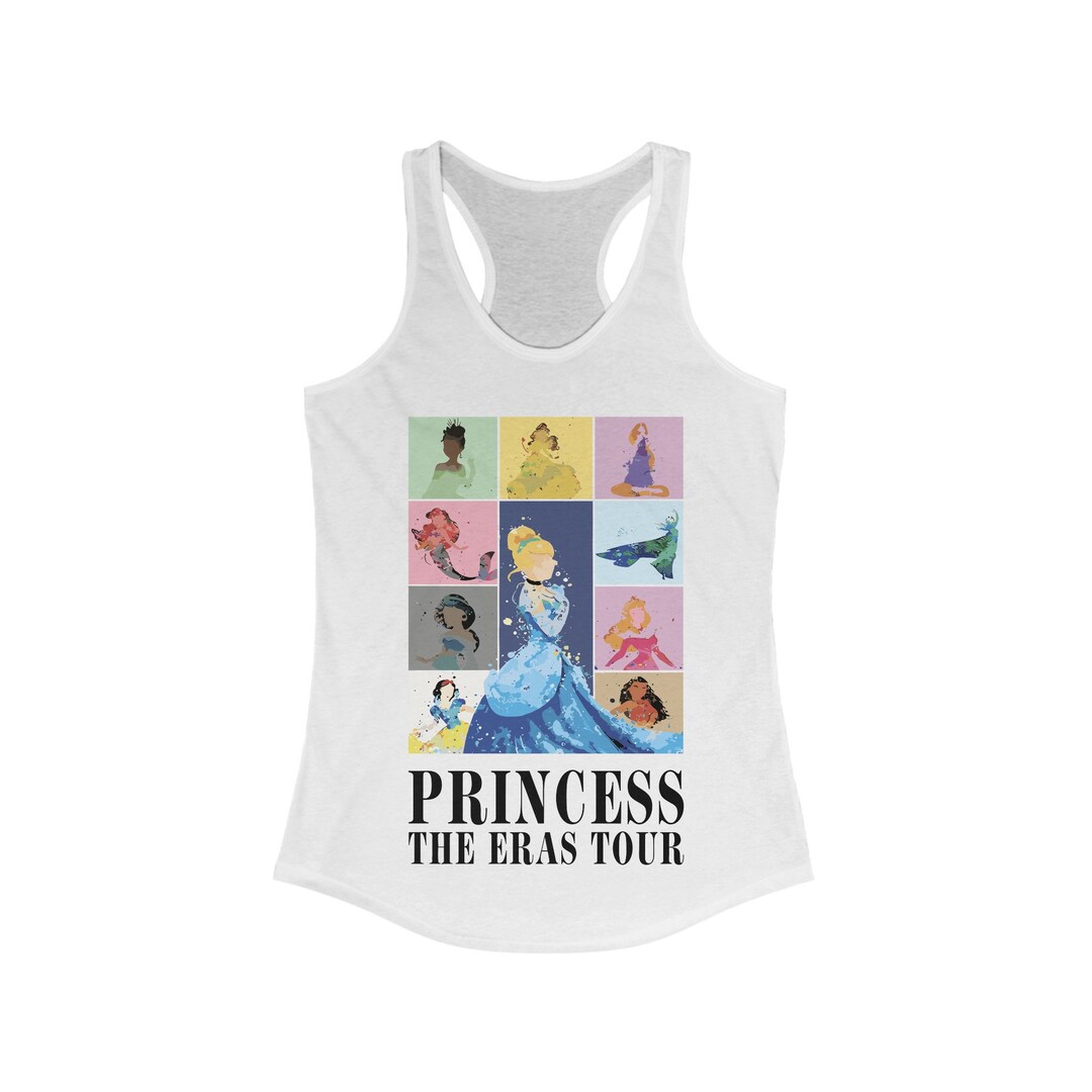 Disney Princess Eras Tank, Taylor Swift Inspired Disney Princesses ...
