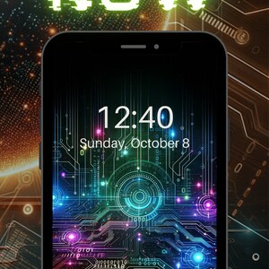 Tech Mobile Wallpapers: Futuristic Designs (digital Download) - Etsy
