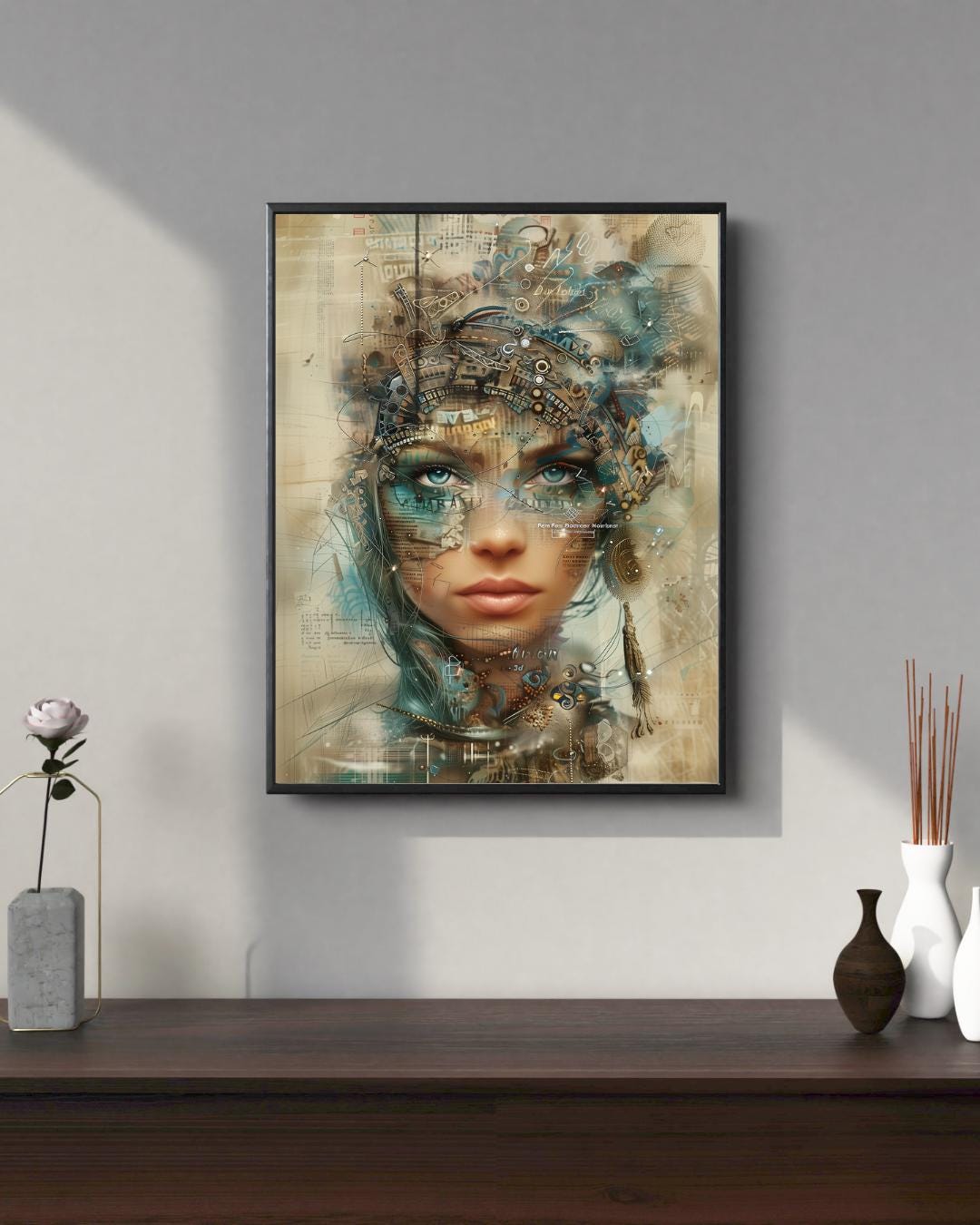 Alien Woman| Long Eyelashes |digital Art | Blue Eyes | Elaborate ...