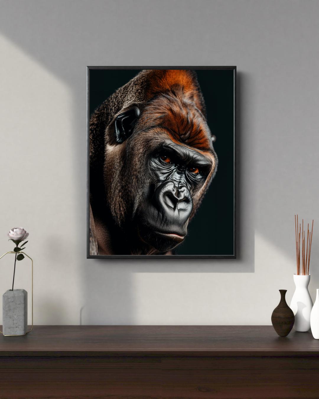 Gorilla | Wild Animal | Beauty of Nature | Home Decoration | Digital ...