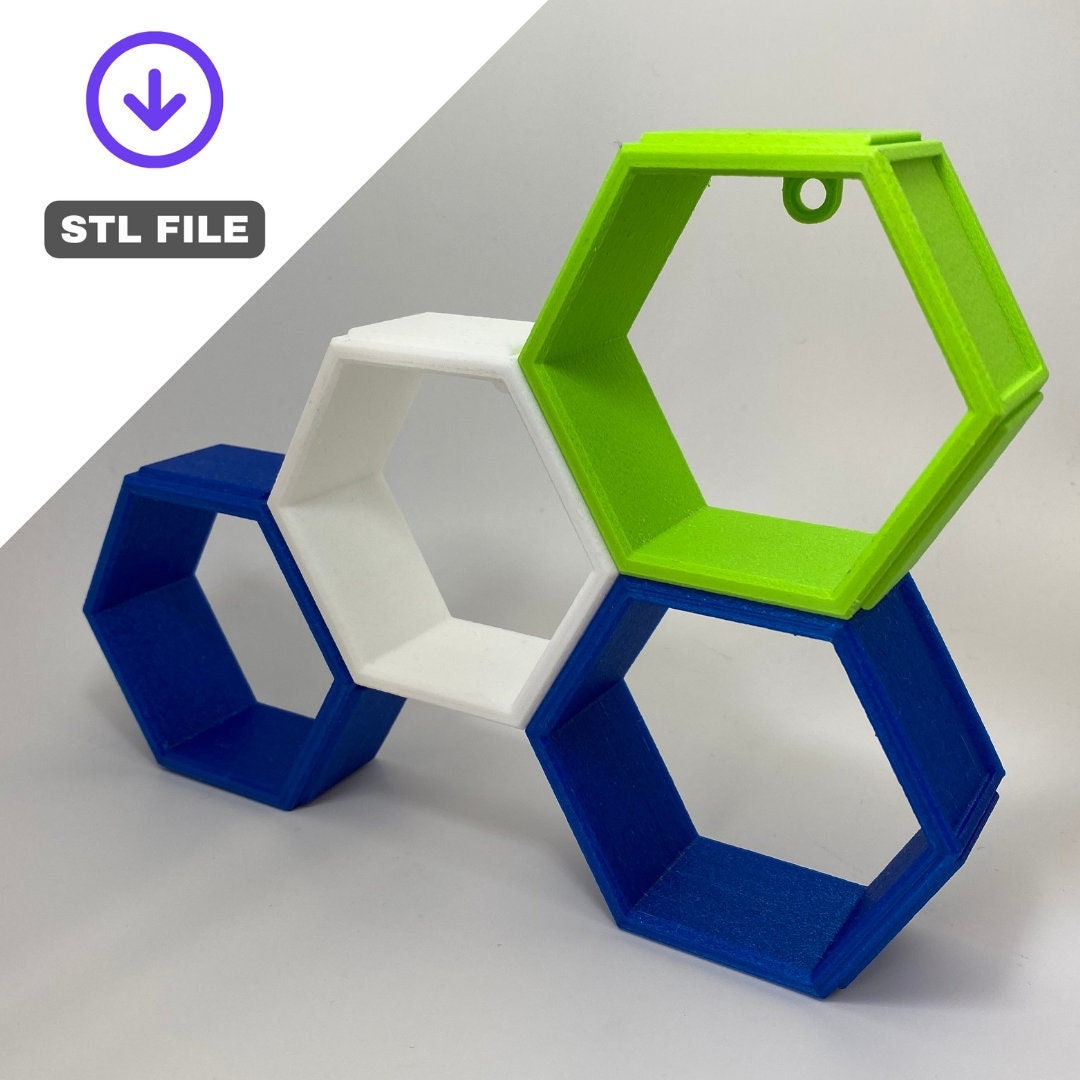 Hexagons Honeycomb Mini Figure Display STL Files - Etsy