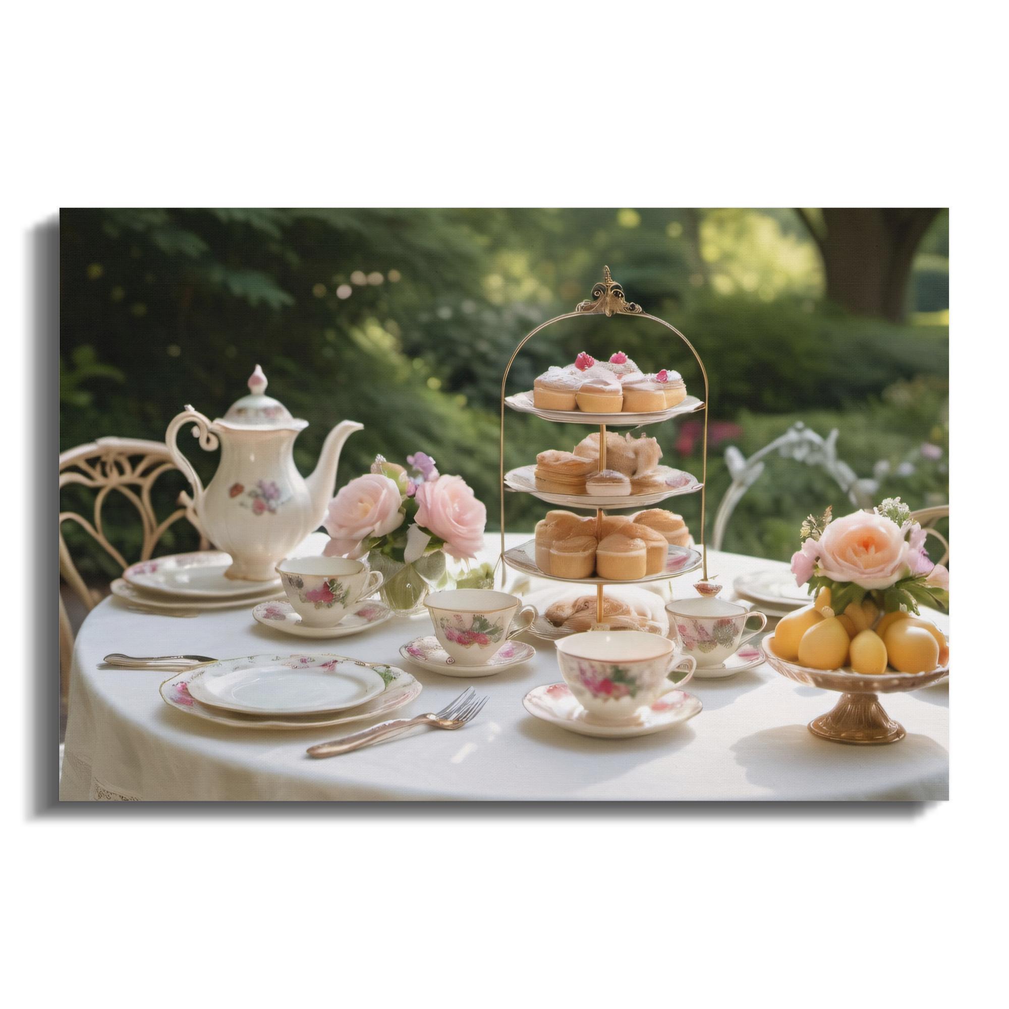Vintage Afternoon Tea Party Digital Download, Elegant High Tea Setup ...