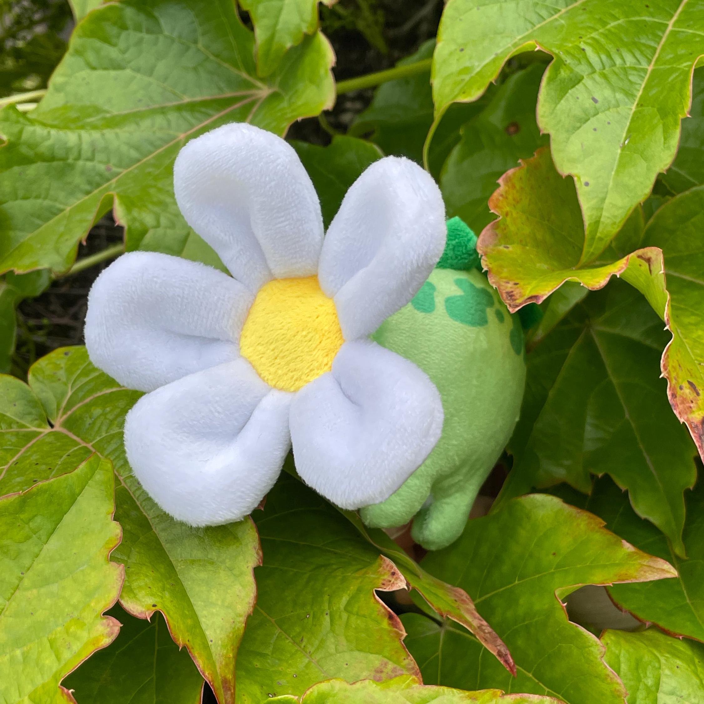 Dinosaur Plush With Flower Head, Children's Gift - Etsy