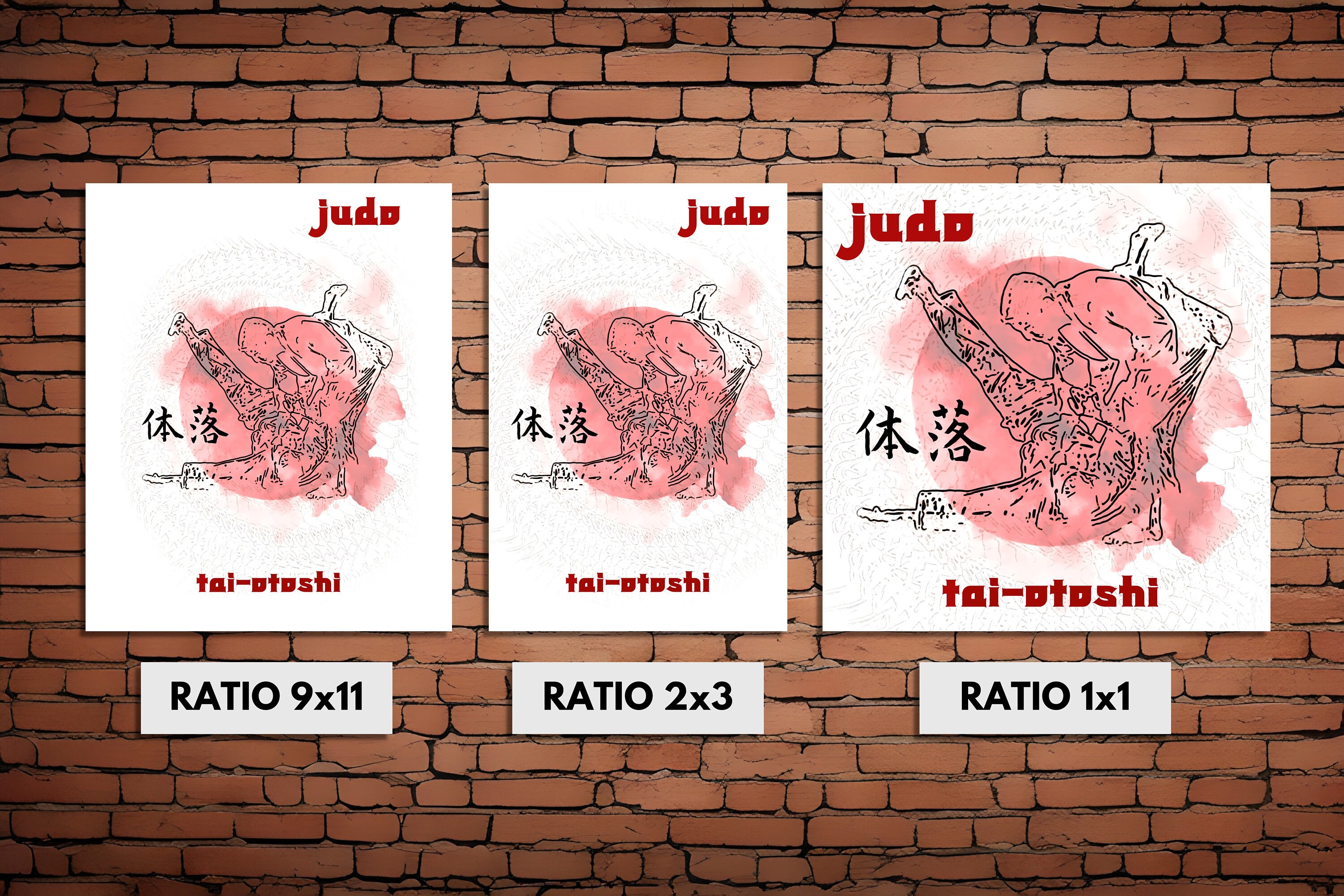 Judo Throw Poster Art Print Judo Poster Judo Gift Idea Martial Arts ...