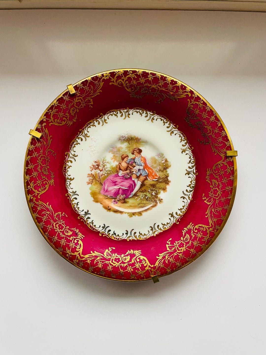 Ceramic Plates, Antique Ceramic Plate by the French Collection Lemoges ...