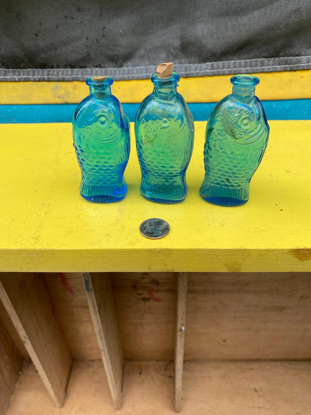Vintage Fisch Bitters Blue Fish Bottle, Collectible Glass - Etsy