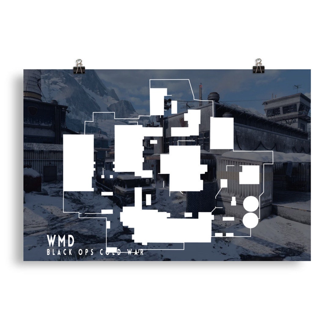 WMD Black Ops Cold War Mini Map Matte Poster - Etsy