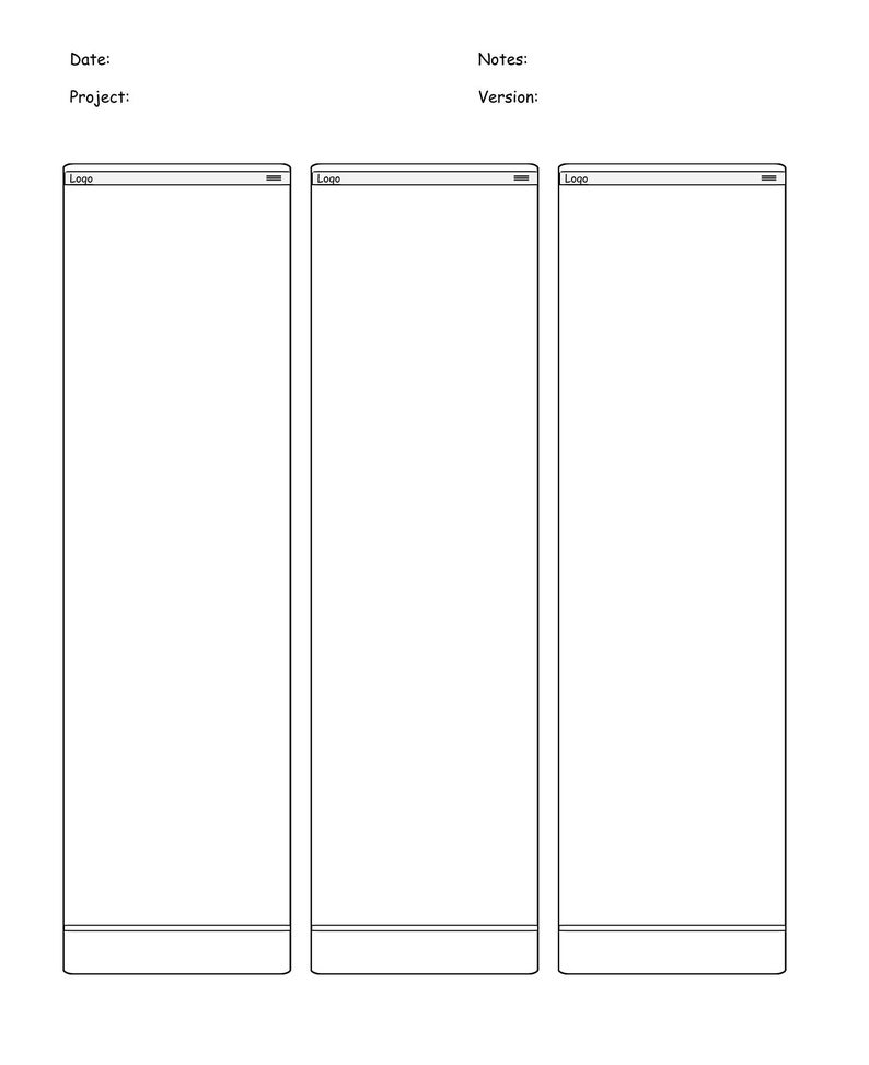 IPhone App UI/UX Wireframe Templates, Instant Download - Etsy