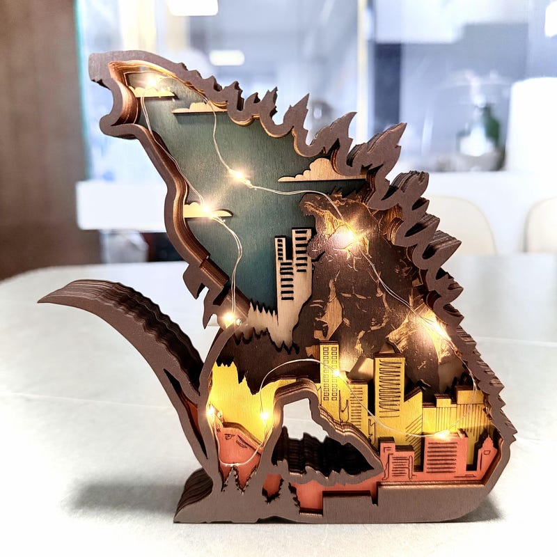 Godzilla Christmas Decor - Etsy