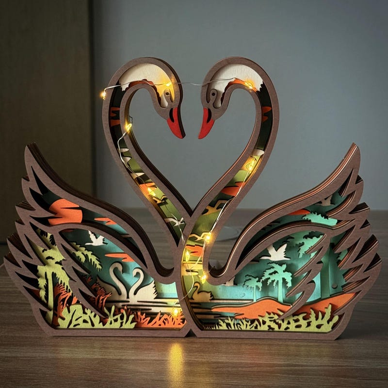 Wooden Swan Stand - Etsy