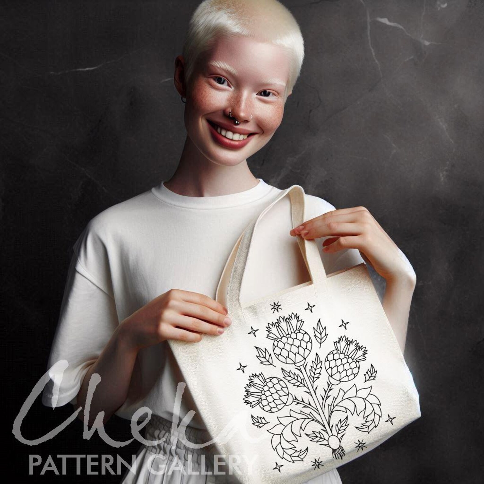 Thistle Flower, Hand Embroidery Pattern PDF. Traditional Scottish Crest. Decorative Thistle ...