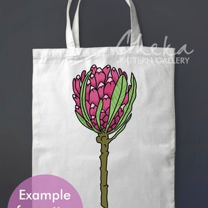 Protea Embroidery Bundle, Set of 4 Floral Hand Embroidery Patterns ...