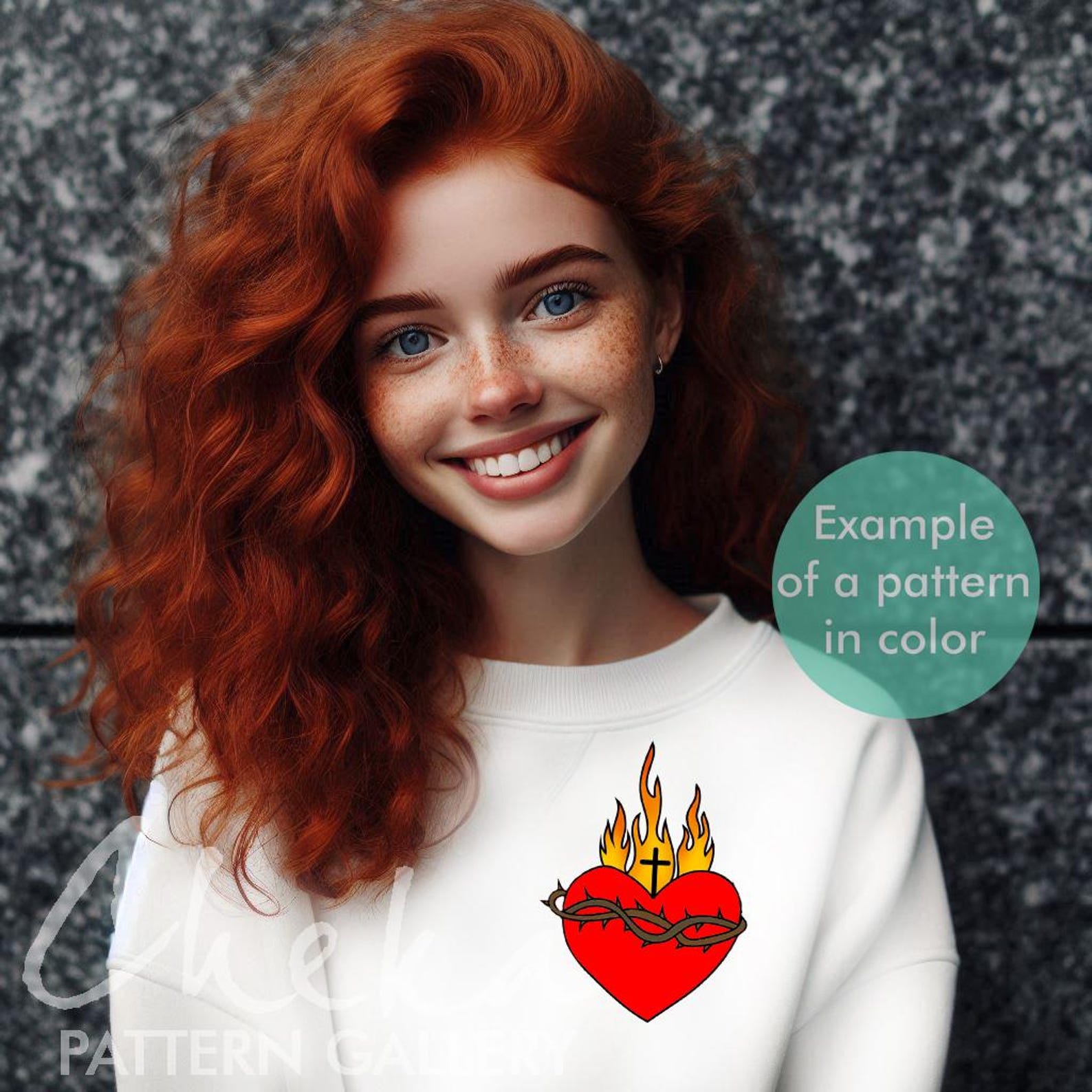 Sacred Heart of Jesus Pattern, Immaculate, Chaste Heart, Catholic ...