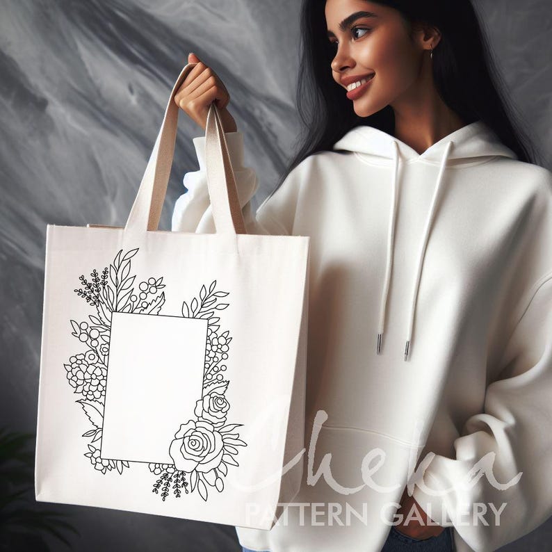 Autumn Floral Photo Frame Hand Embroidery Pattern (PDF) - Etsy