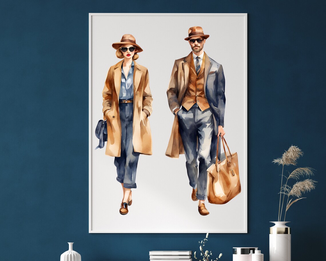 Beloved Couple Activities,22 Watercolor Clip Arts, HQ Printable Items ...