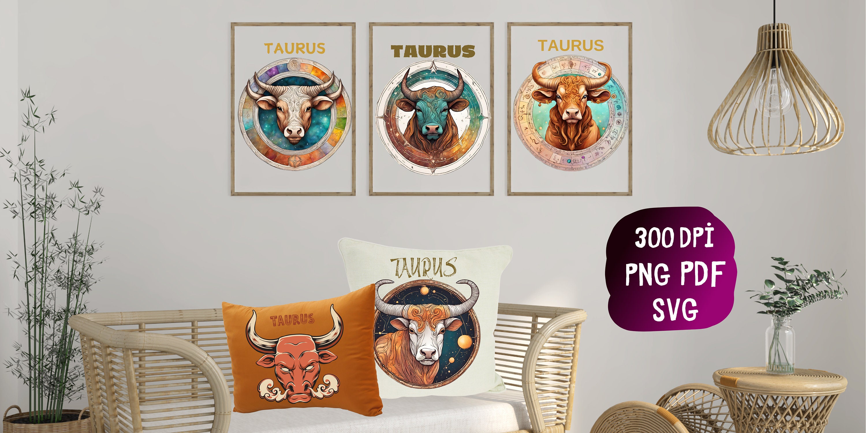 Taurus Sign Clipart, Astrology,printable Digital Download,it Can Be ...