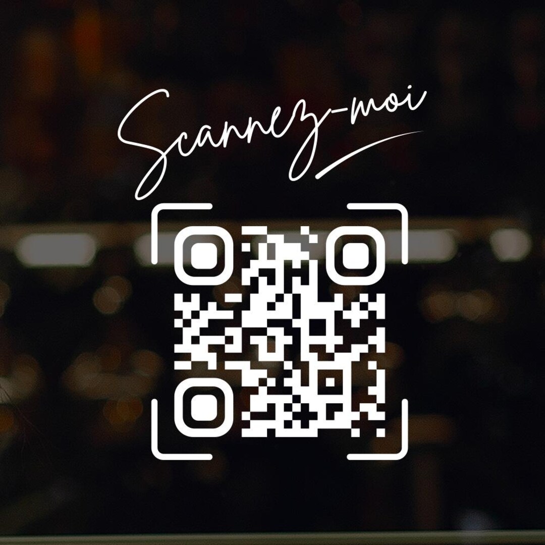 QR Code Sticker, Custom QR Code Adhesive, Sticker for Window or Counter ...