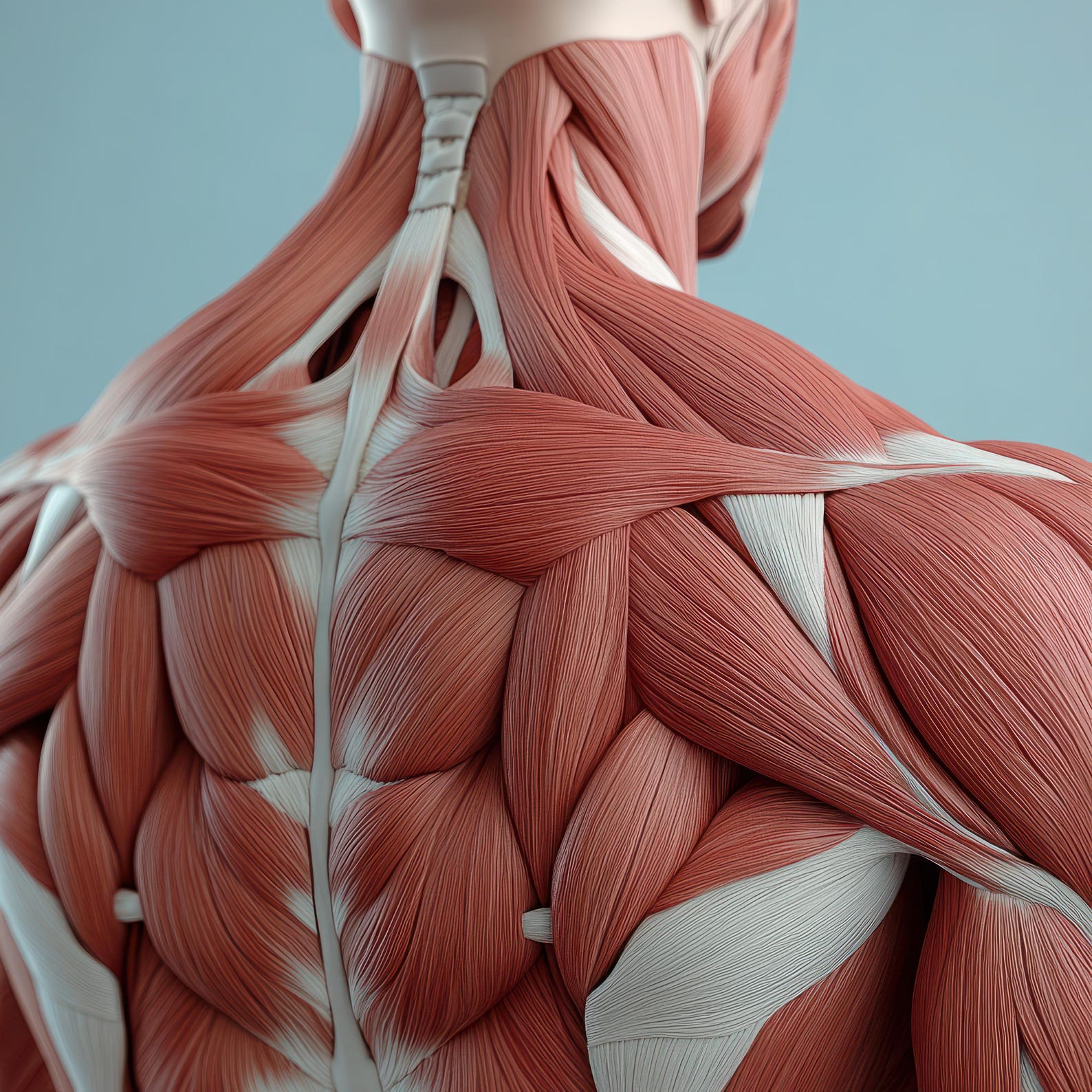 Anatomical Images of the Muscular System in the Human Body, Digital ...
