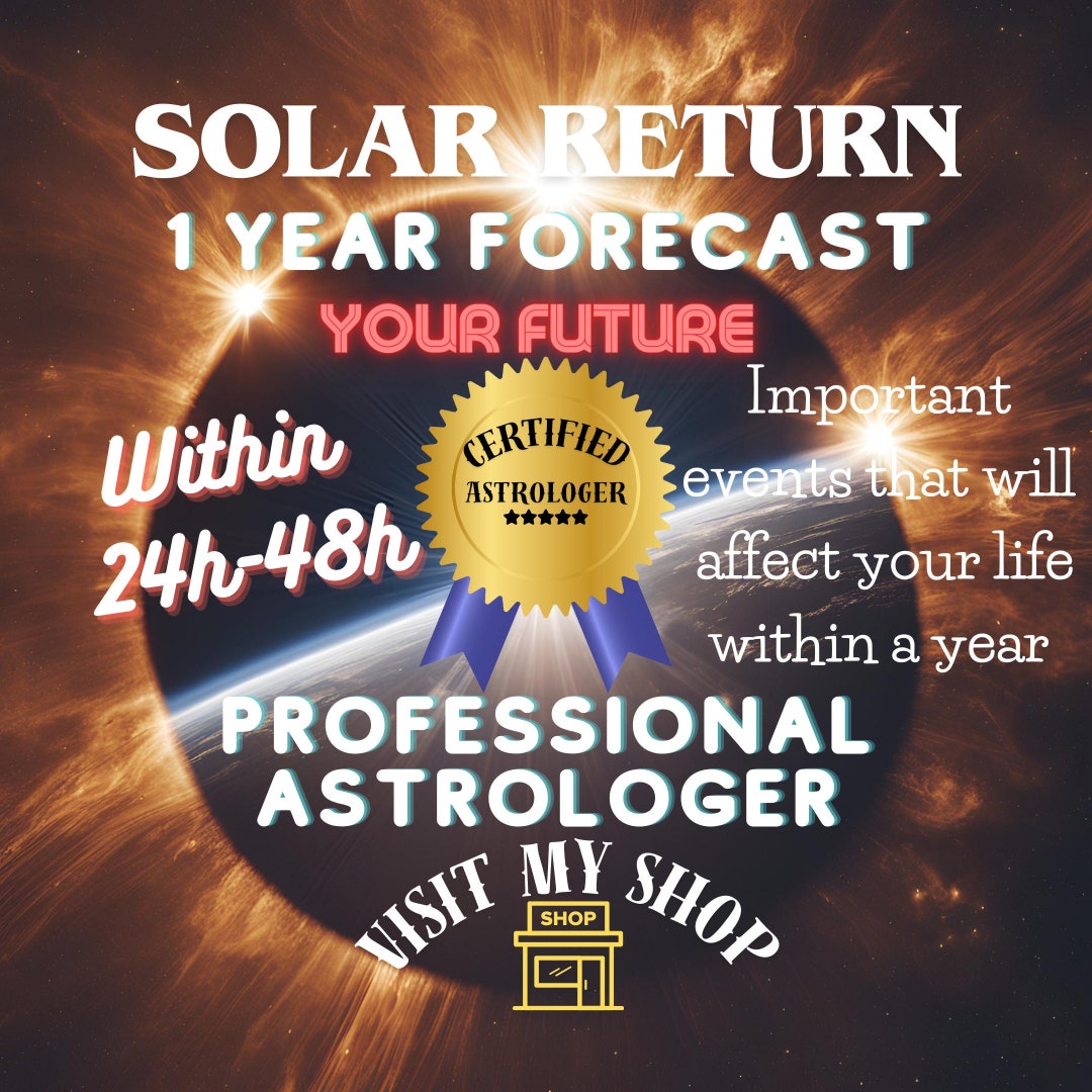 Solar Return Chart, Astrology Reading, 1 Year Prediction, Astrology ...