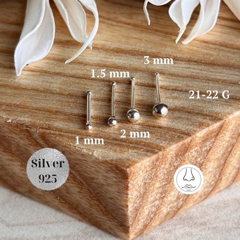Tiny Nose Stud - Etsy