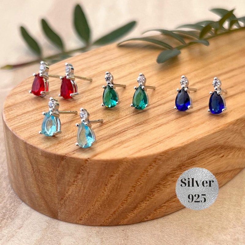 Red Ruby Earrings - Etsy