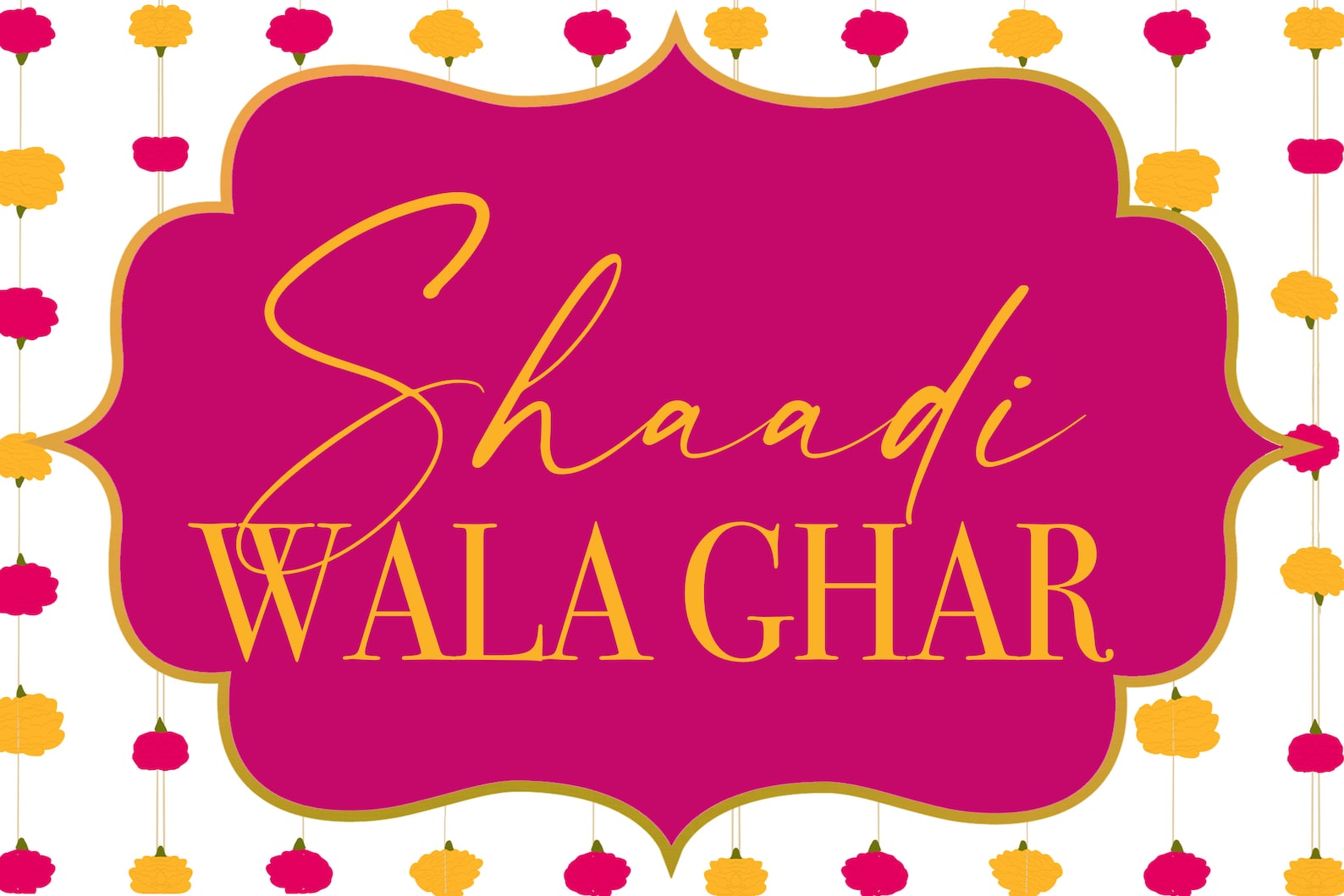 Shaadi Wala Ghar - Digital Sign - Etsy