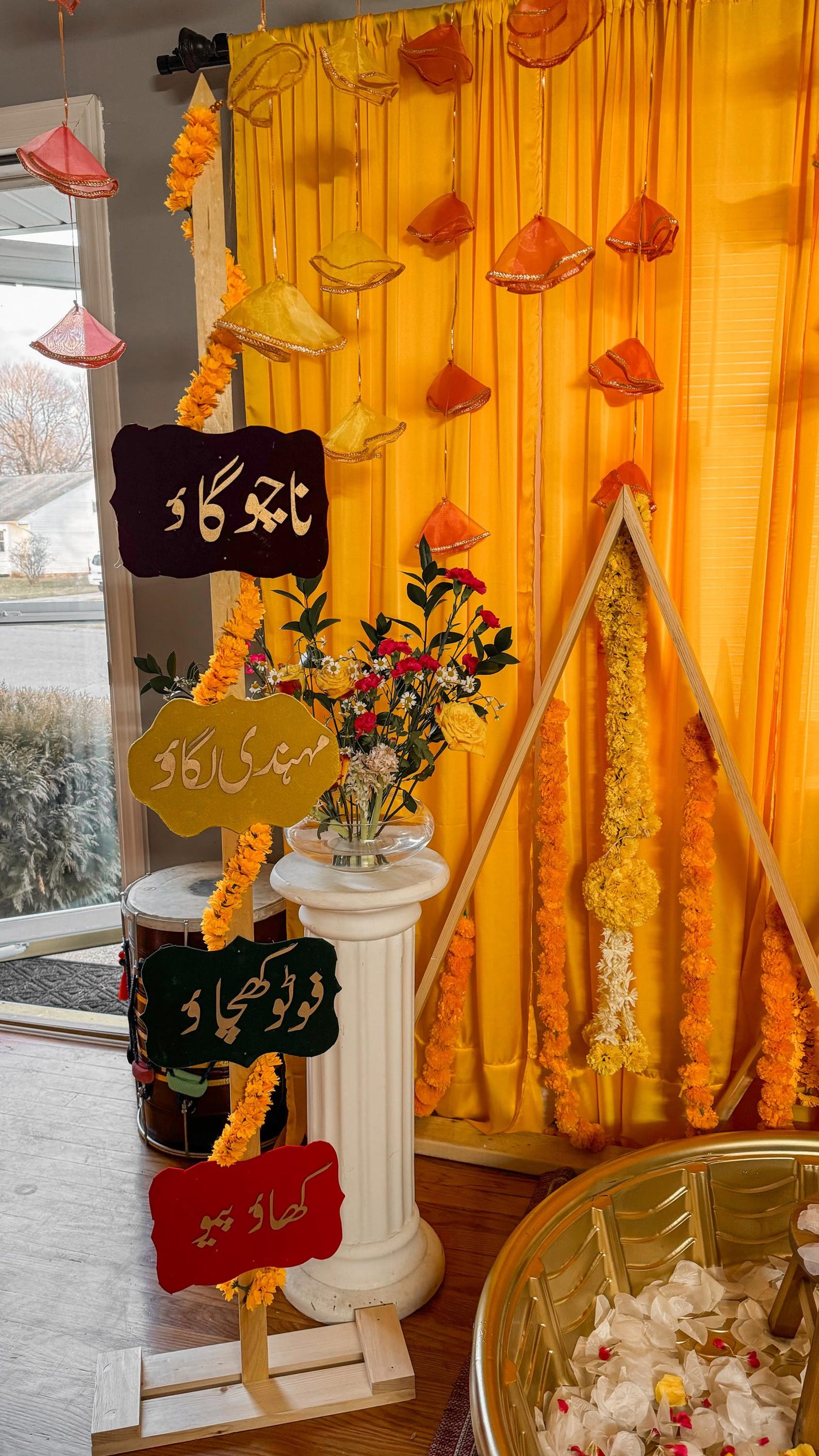 Colorful Mehndi, Mayoon, and Dholki Signs. Welcome and Entrance Sign - Etsy