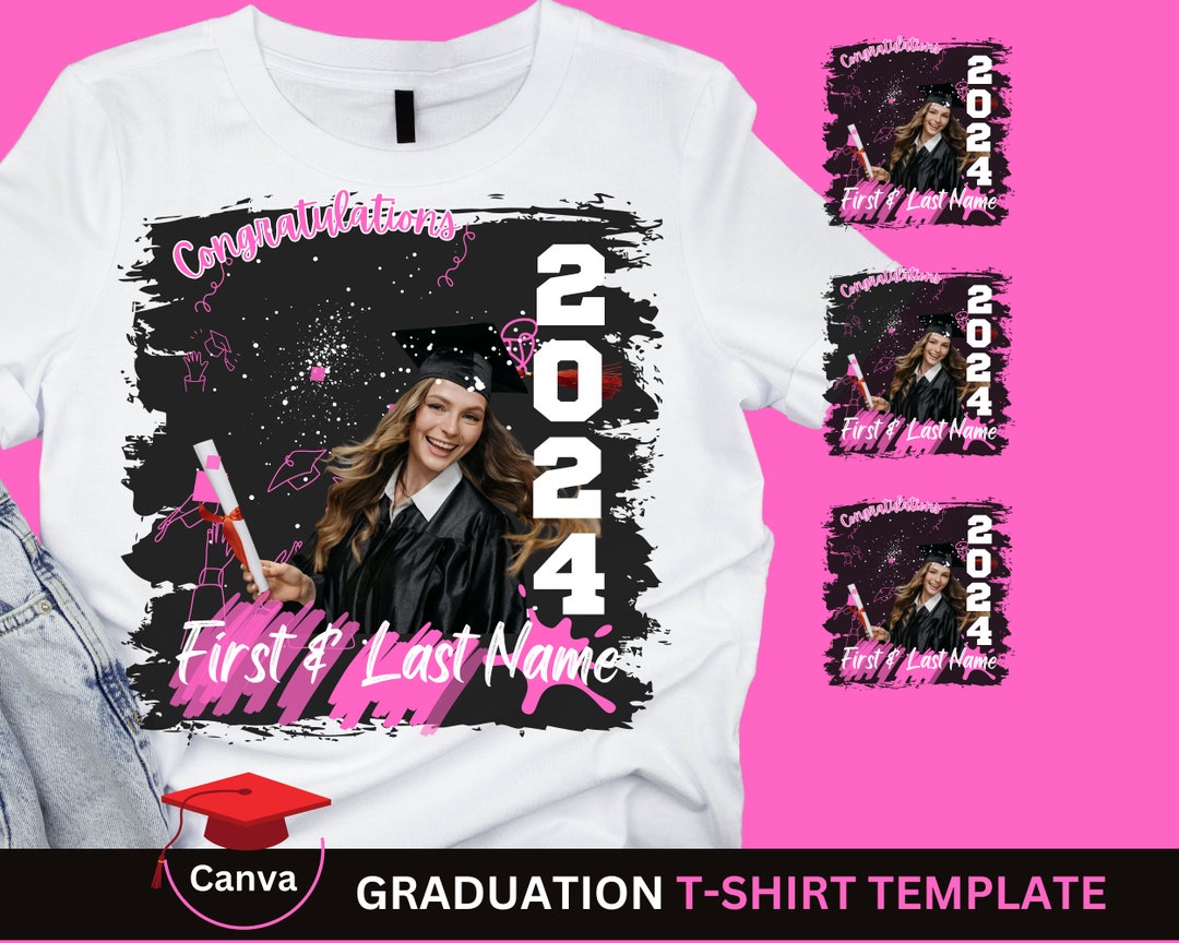 Custom Congratulations Graduation SVG Template Tshirt & Mug Set ...