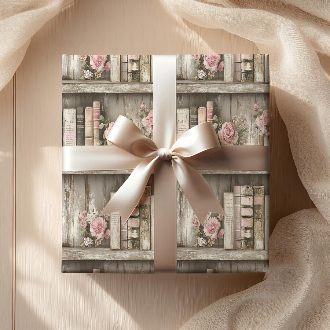 Vintage Book Gift Wrapping Paper Sheets, 1pc - Etsy