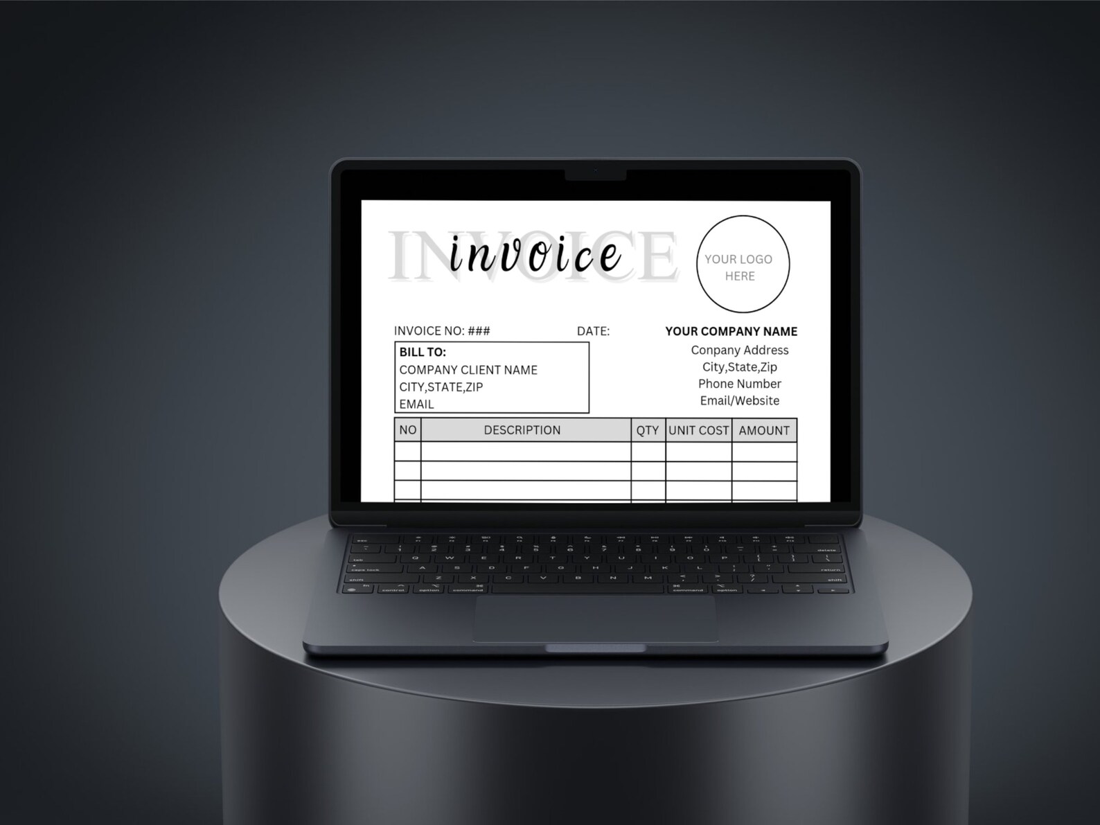Invoice Template,modern Receipt Template, Minimalist Business Invoice ...