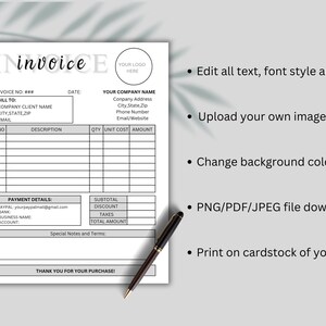 Invoice Template,modern Receipt Template, Minimalist Business Invoice ...