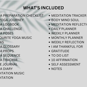 Yoga Journal | Printable | Digital Fitness Planner | Yoga Routine ...