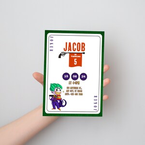 Editable Superhero Invitation Template, Editable Joker Birthday ...