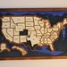 Laser Cut Multi-layered USA Travel Map With Removable States - Etsy