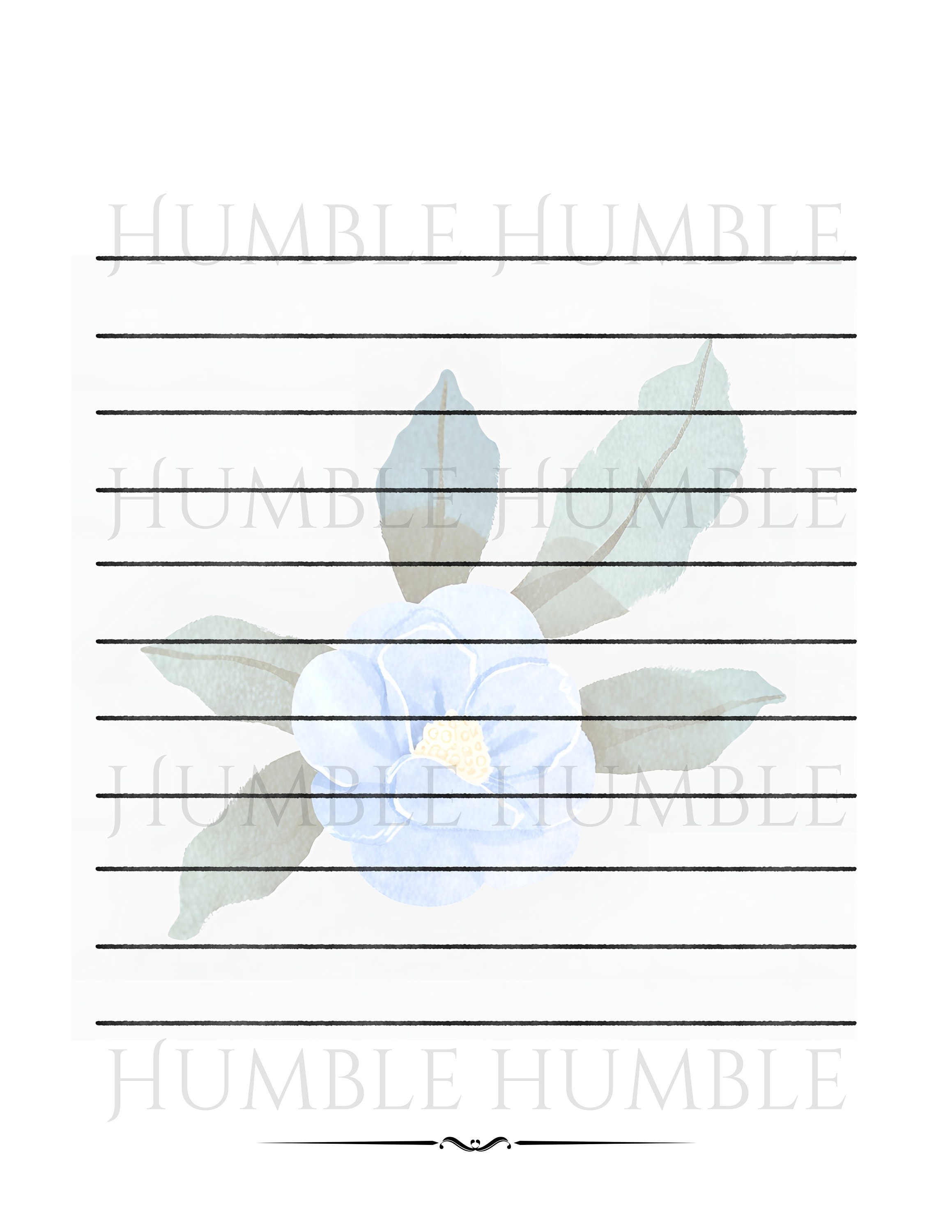 PRINTABLES, 15 Flower Writing Paper Designs, Letter Designs, Flower ...
