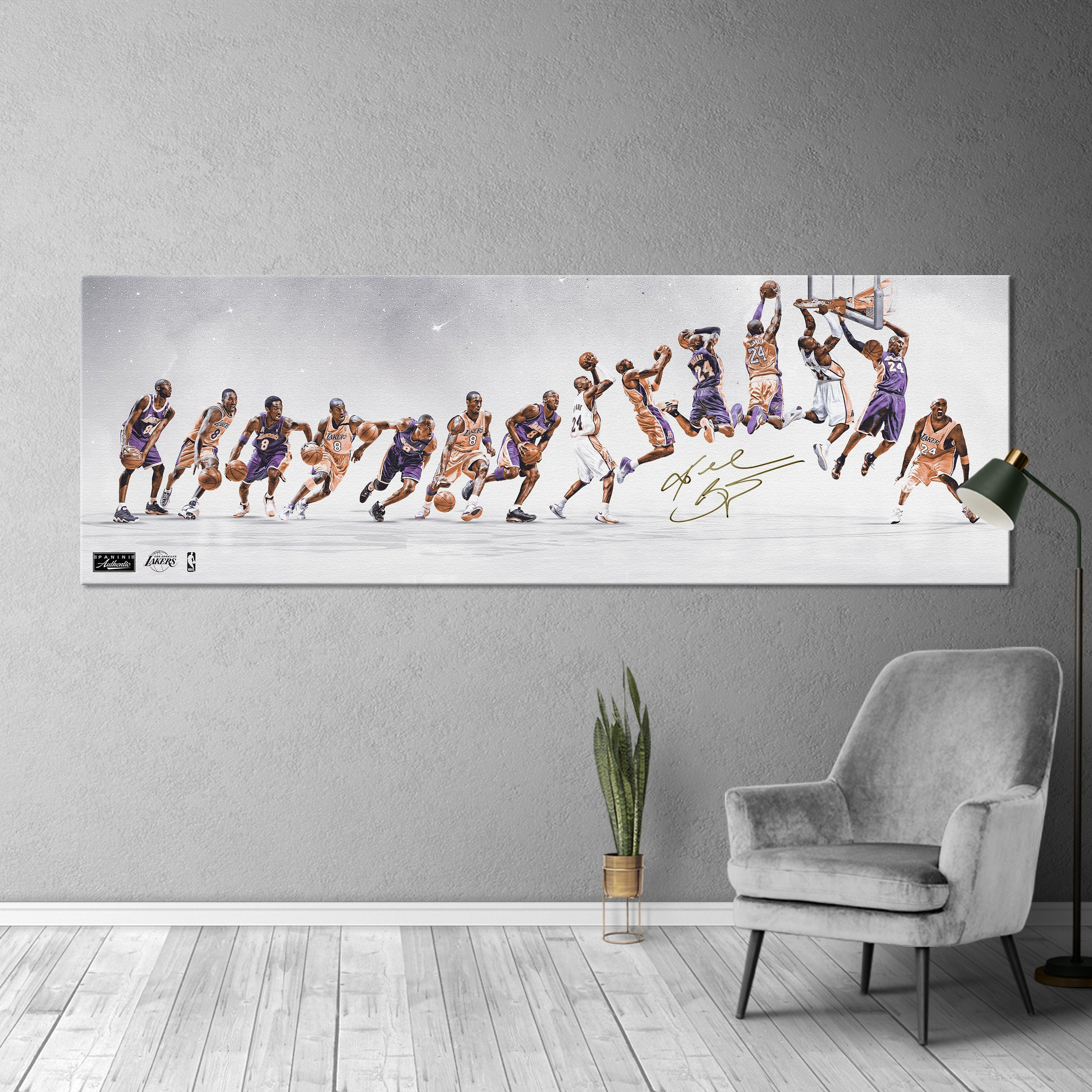 Kobe Bryant Timeline Canvas, Black Mamba Wall Art, Canvas Wall Decor ...