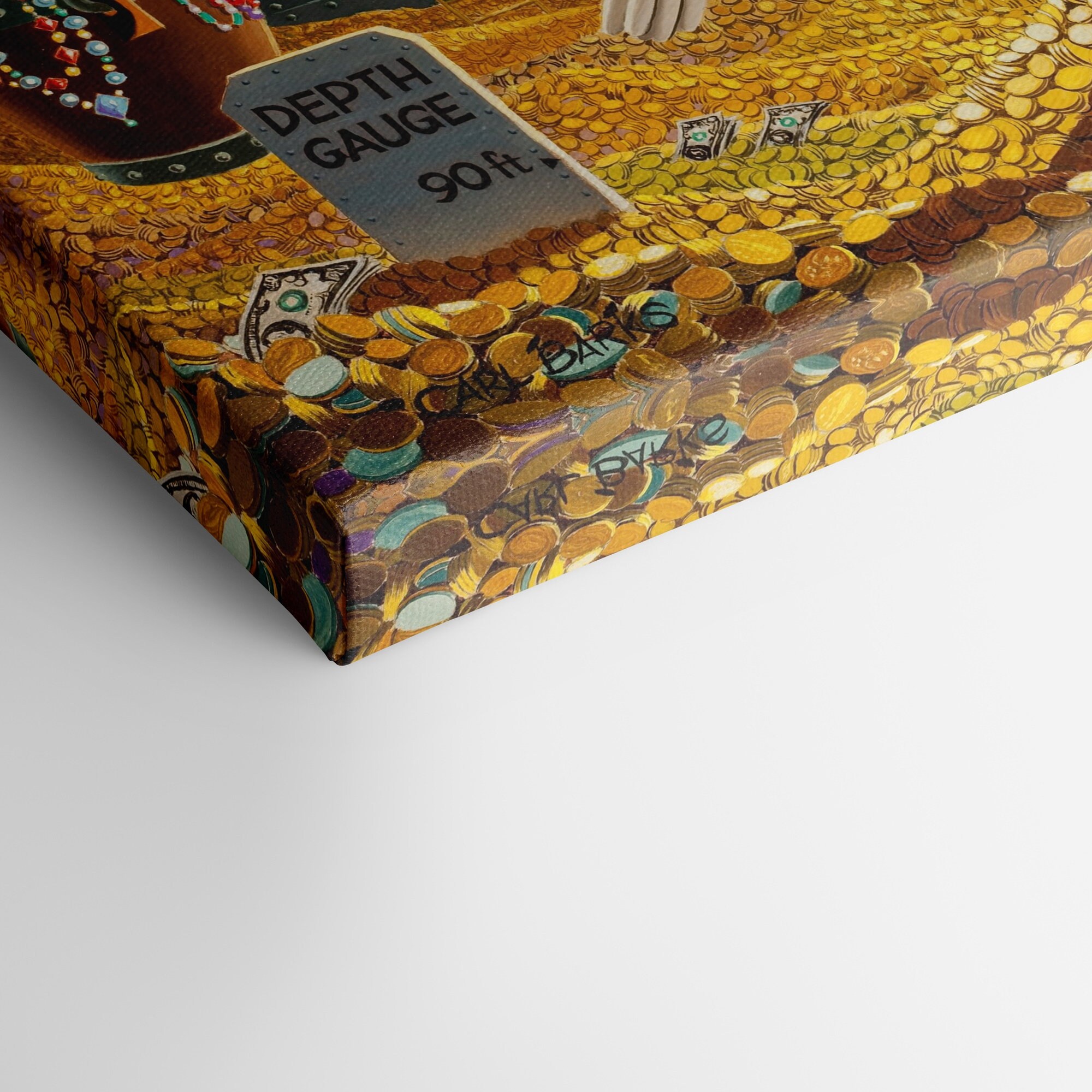 Scrooge Mcduck Artwork, Uncle Scrooge Mcduck Dive Into Money Poster ...