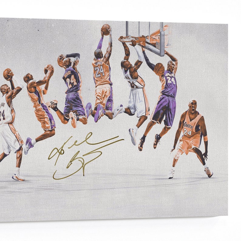 Kobe Bryant Timeline Canvas, Black Mamba Wall Art, Canvas Wall Decor ...
