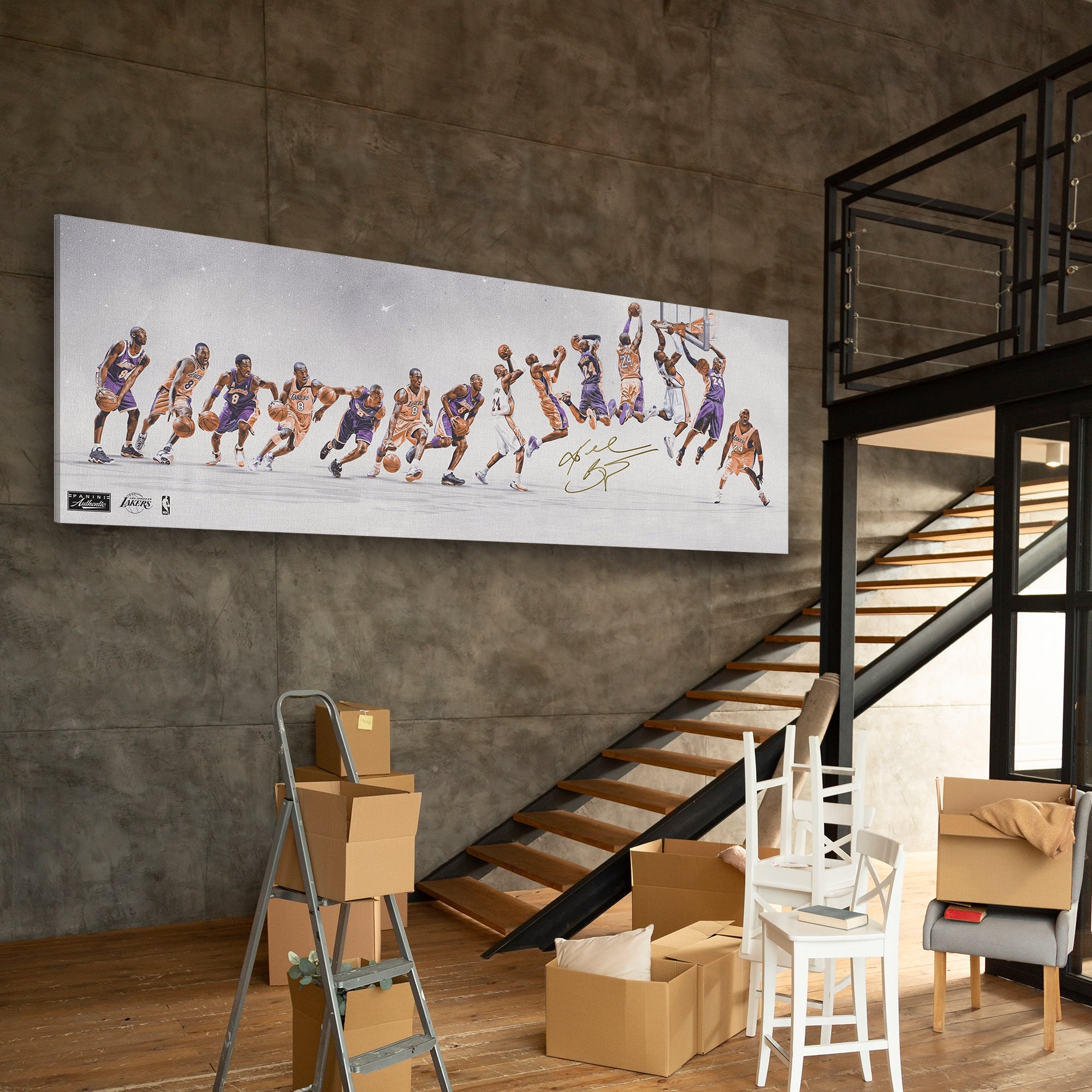 Kobe Bryant Timeline Canvas, Black Mamba Wall Art, Canvas Wall Decor ...