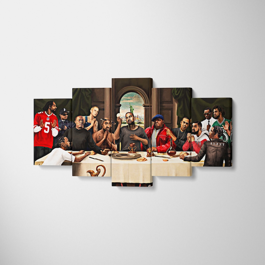 Last Supper Best Rappers of the History Canvas Art, Hip-hop Poster ...