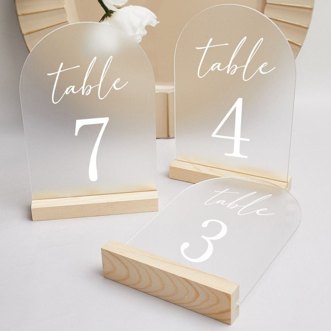 Acrylic Table Number - Etsy