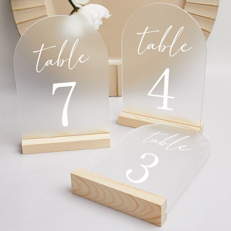 Acrylic Table Number - Etsy
