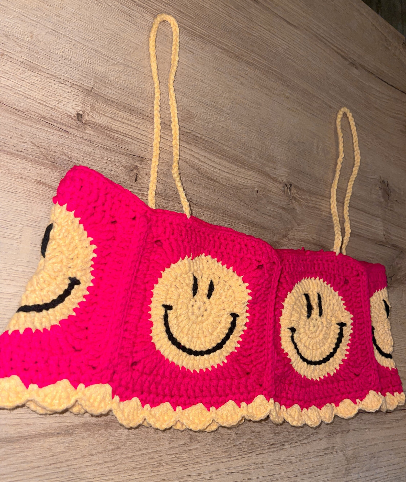 Smiley Face Crop Top Pattern - Happy Face Top Crochet Pattern - Etsy UK