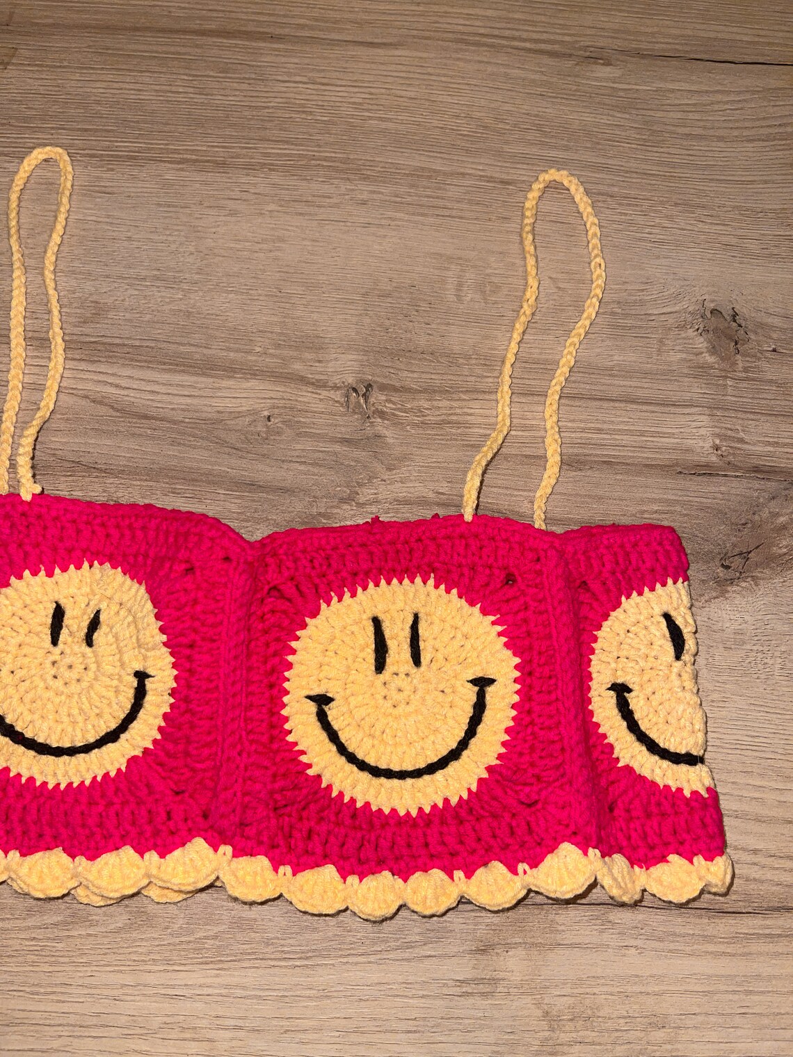 Smiley Face Crop Top Pattern - Happy Face Top Crochet Pattern - Etsy UK