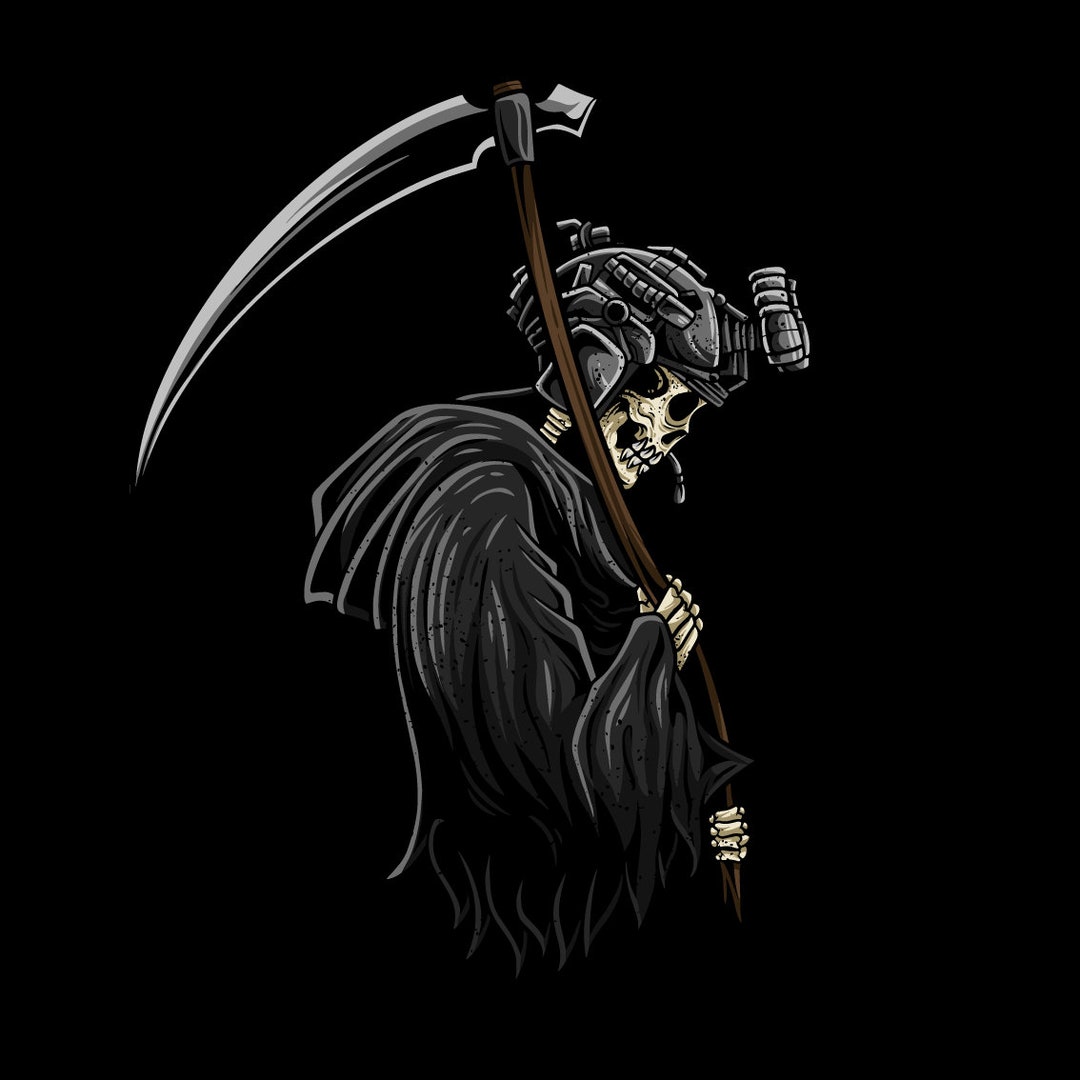 Grim Reaper Nods Nvg Night Vision Army Airsoft Skull .png .ai - Etsy