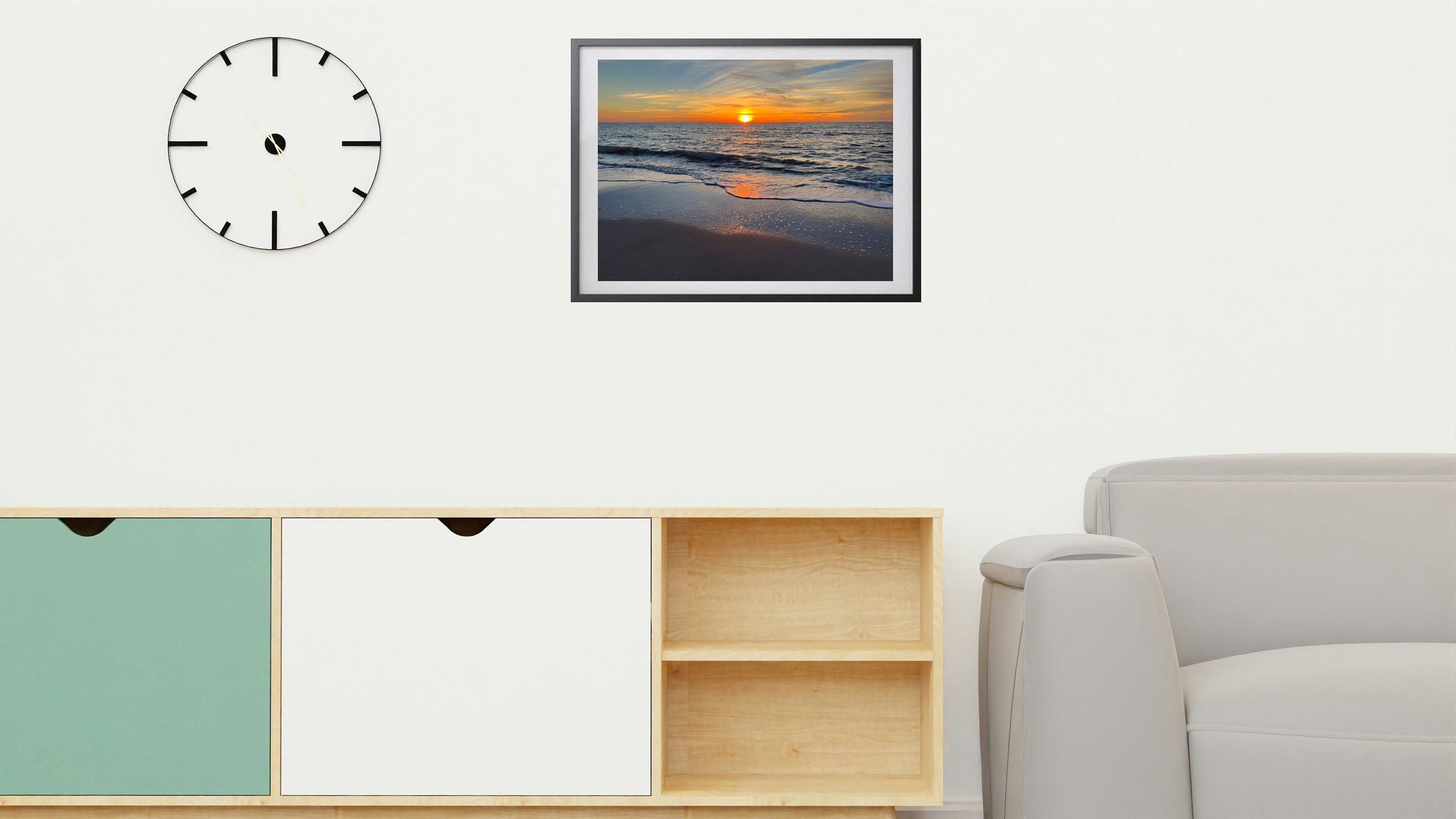 Sunset Ocean Florida Surf Zen Golden Hour Serenity Soft Waves Tranquil ...