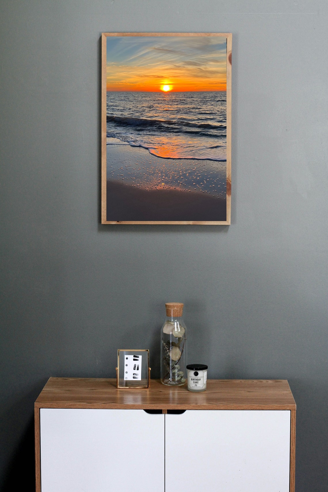 Sunset Ocean Florida Surf Zen Golden Hour Serenity Soft Waves Tranquil ...